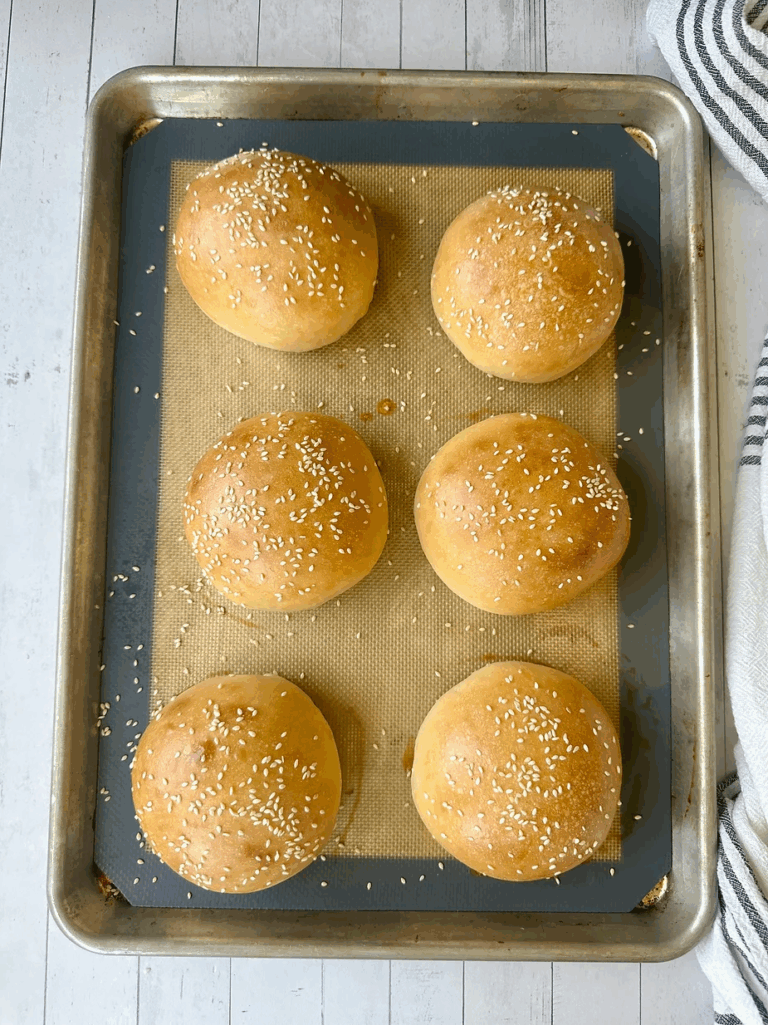 Fluffy Brioche Sourdough Burger Buns - Friend in Knead