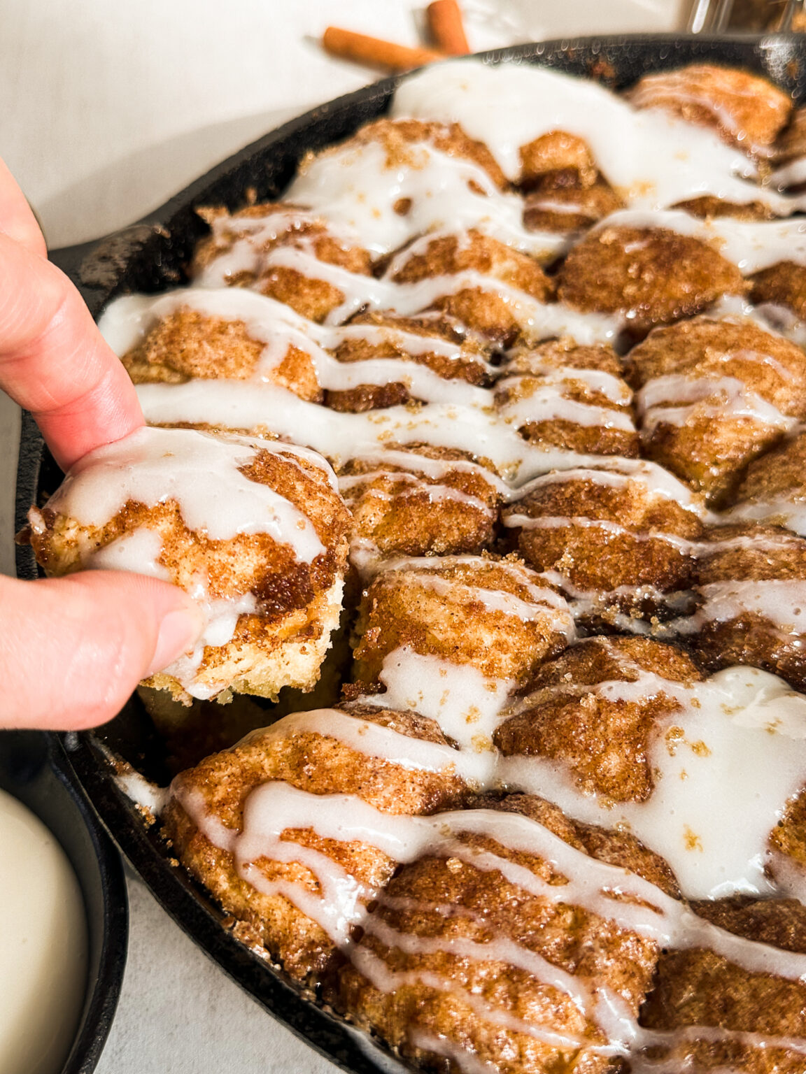 Sourdough Discard Cinnamon Roll Bites - Friend in Knead
